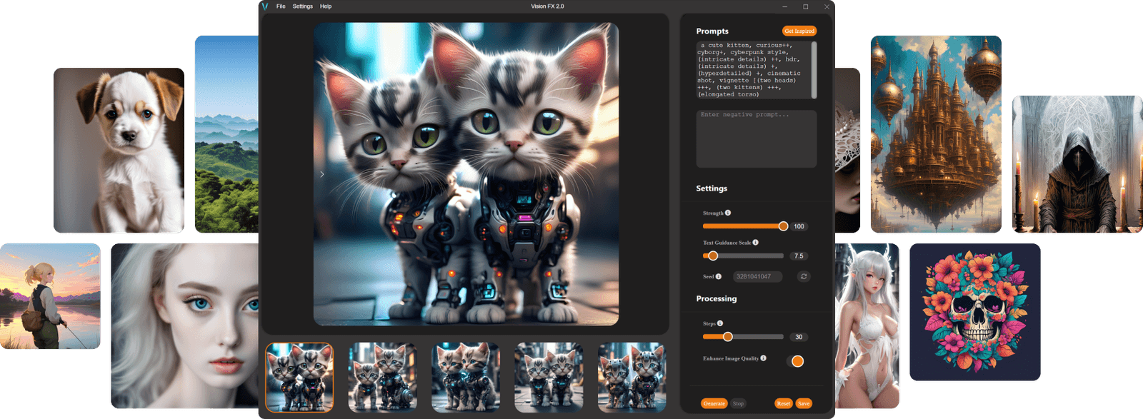 Vision FX 2.0: Unleash Limitless Creativity with AI Photo Editing pen_spark