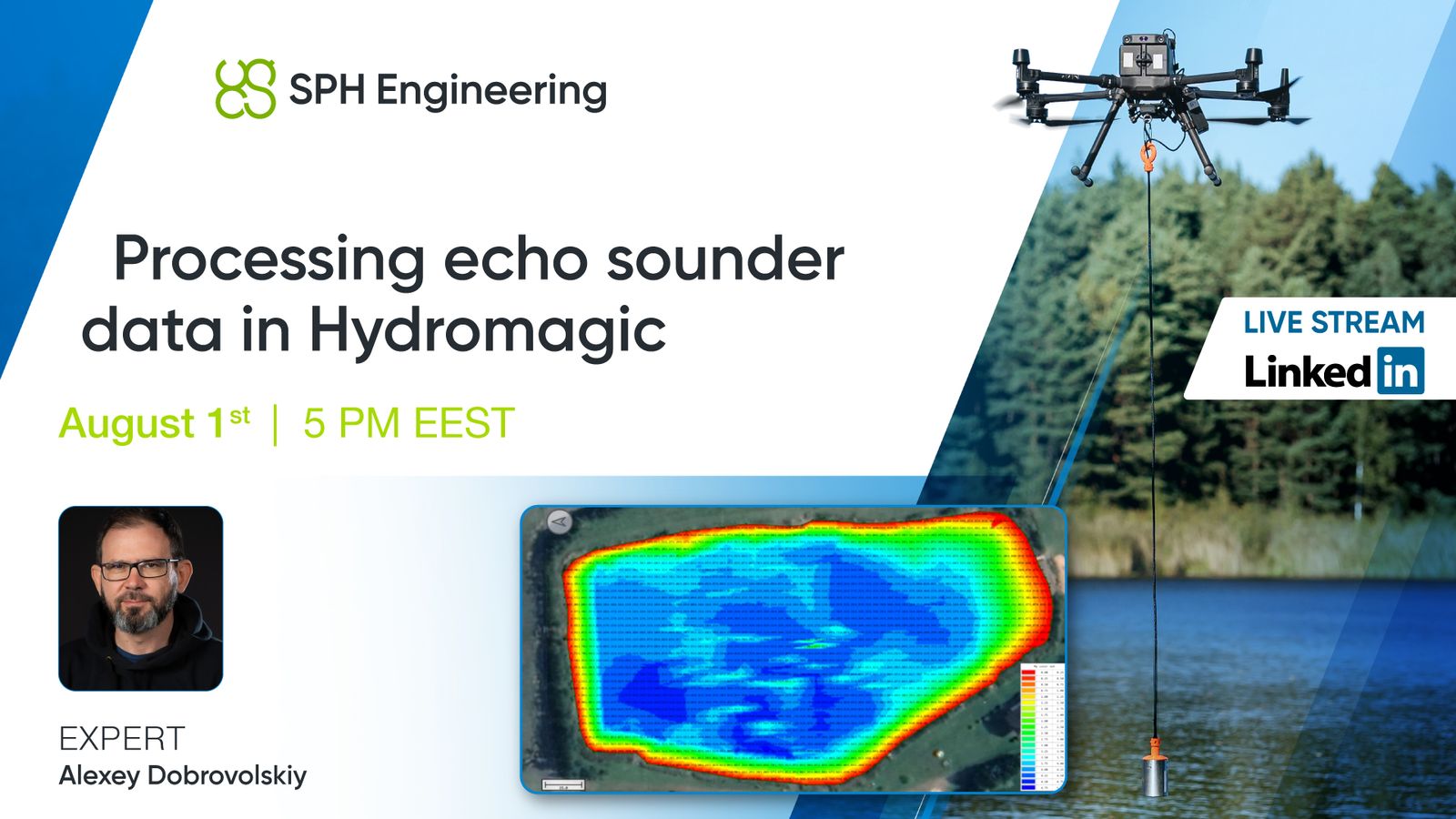 Live stream | Processing echo sounder data in Hydromagic