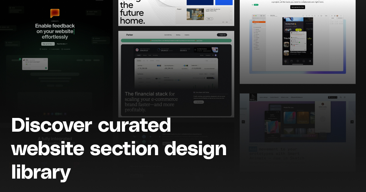 Curated Community Showcases | Unsection