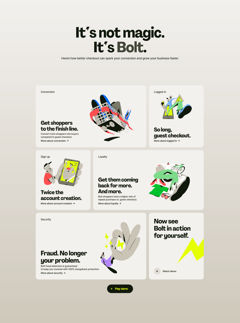 Bolt Home Page Section About Bolt | Feature Section Design Design