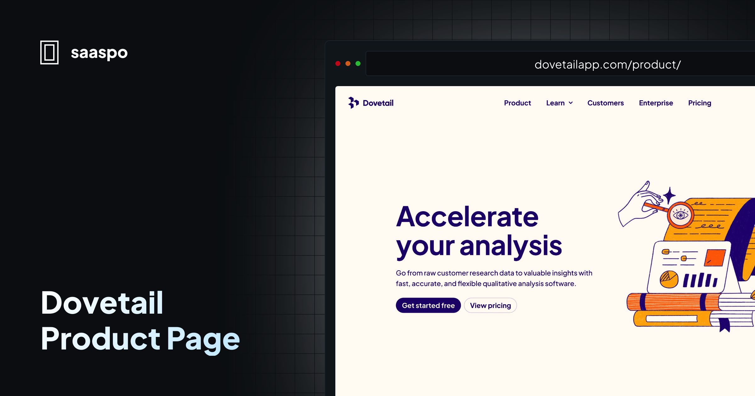 Saaspo | Dovetail Product Page