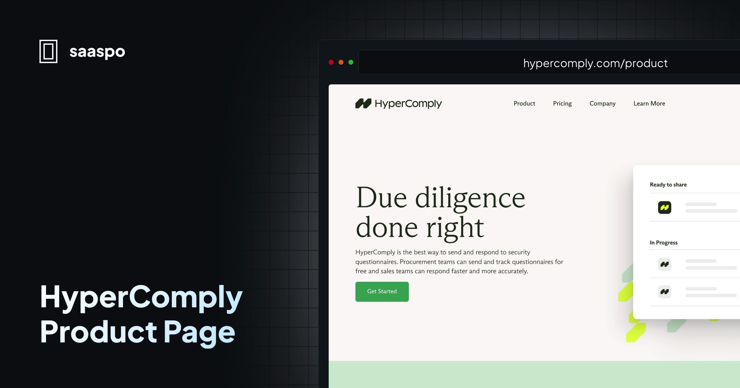 Saaspo | HyperComply Product Page