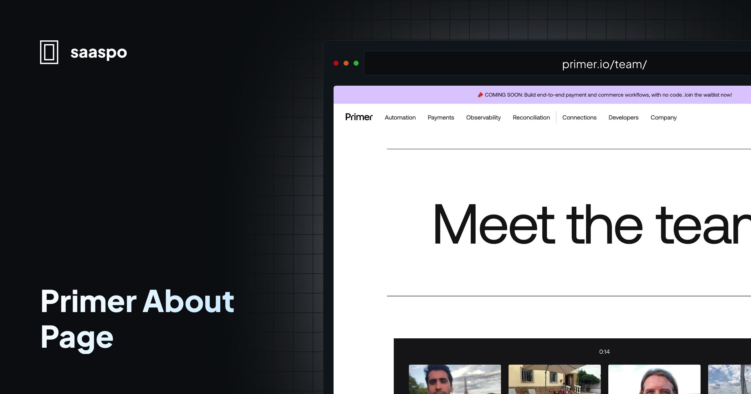 Saaspo | Primer About Page