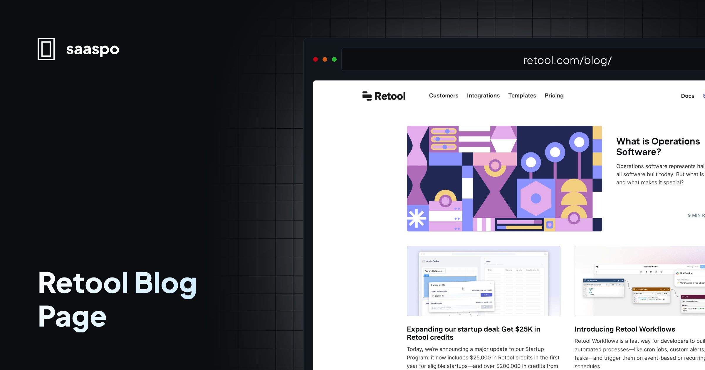 Saaspo | Retool Blog Page