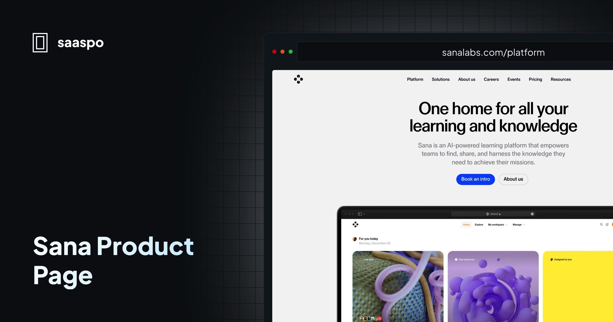 Saaspo | Sana Product Page