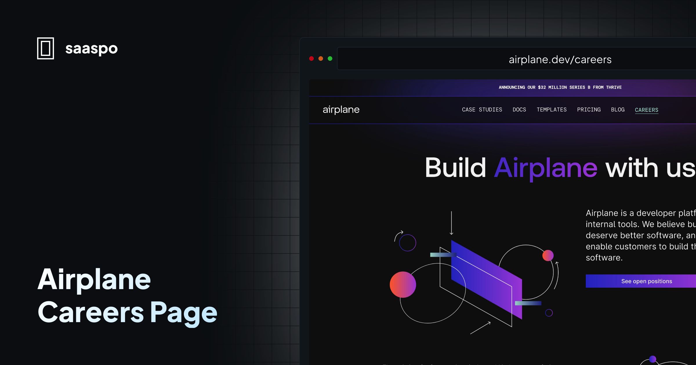 Saaspo | Airplane Careers Page