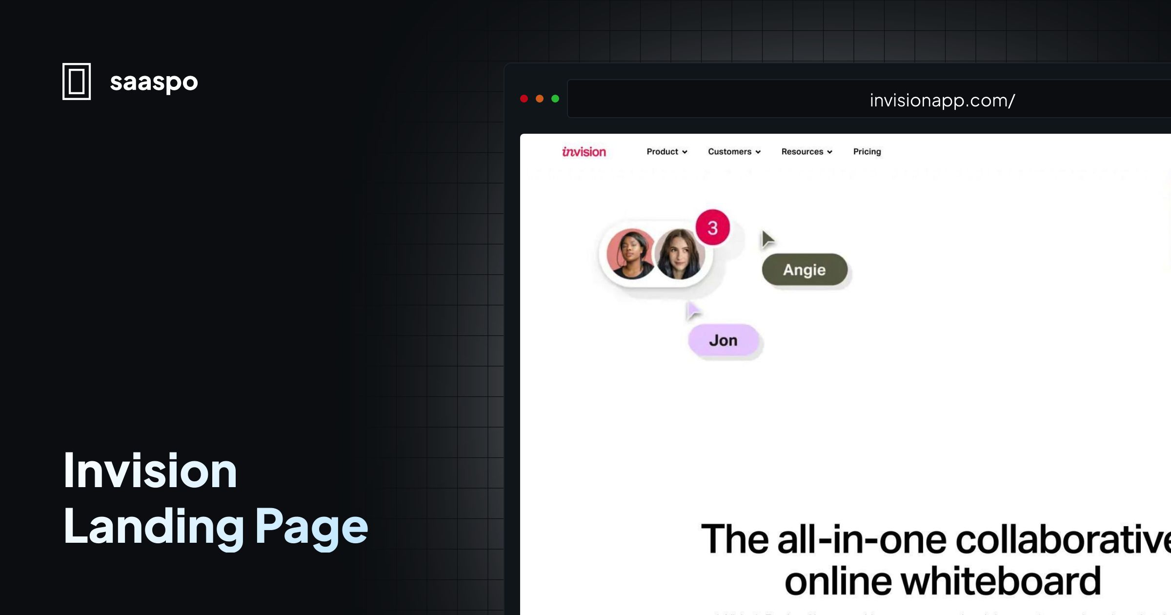 Saaspo | Invision Landing Page