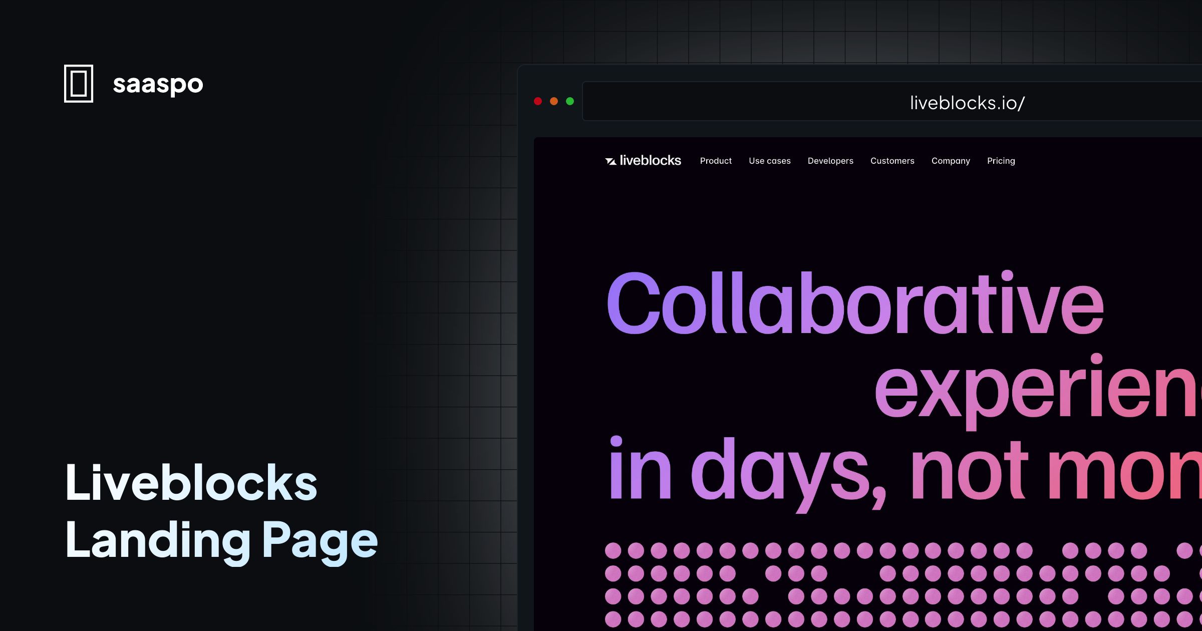 Saaspo | Liveblocks Landing Page