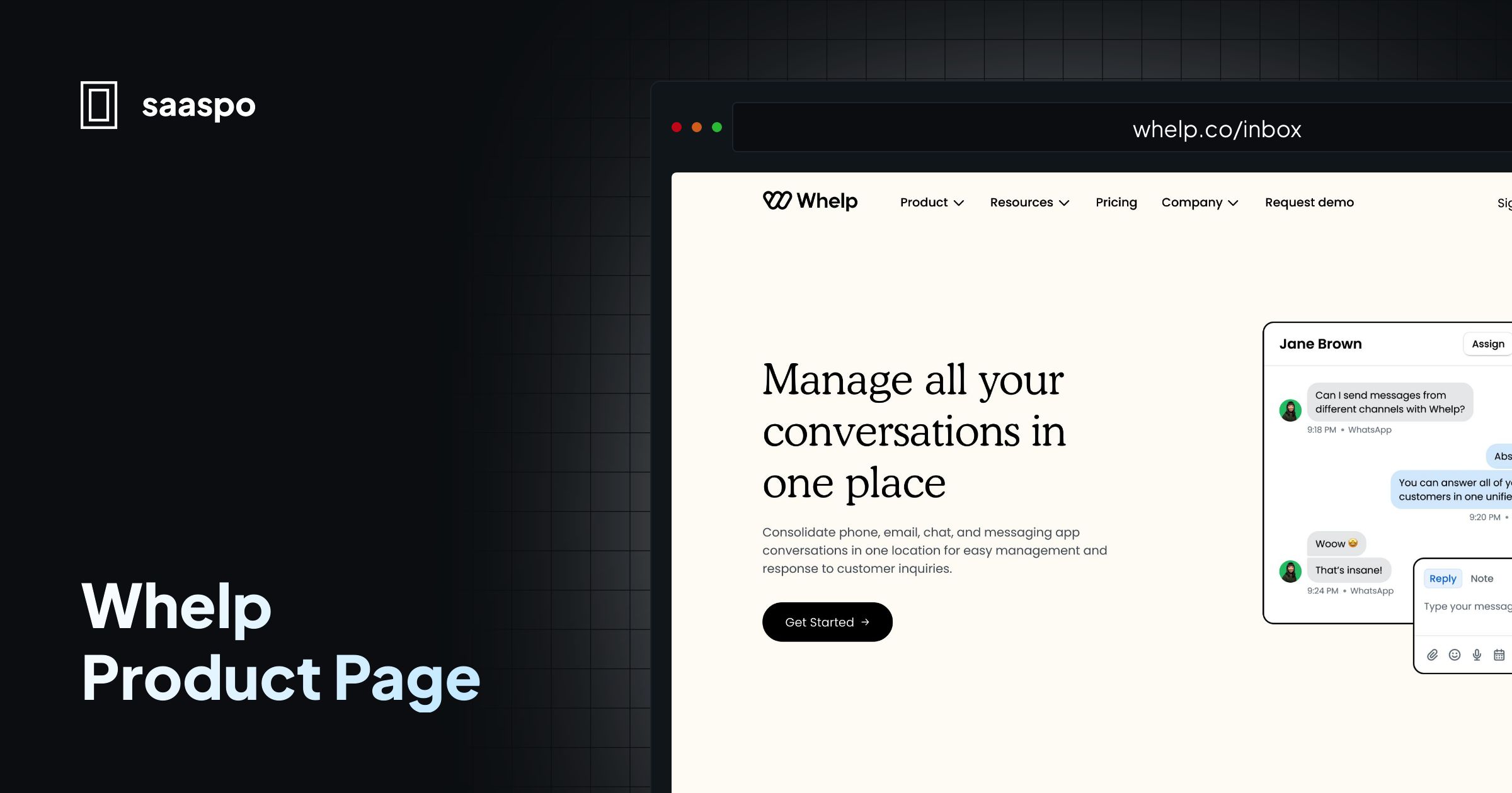 Saaspo | Whelp Product Page