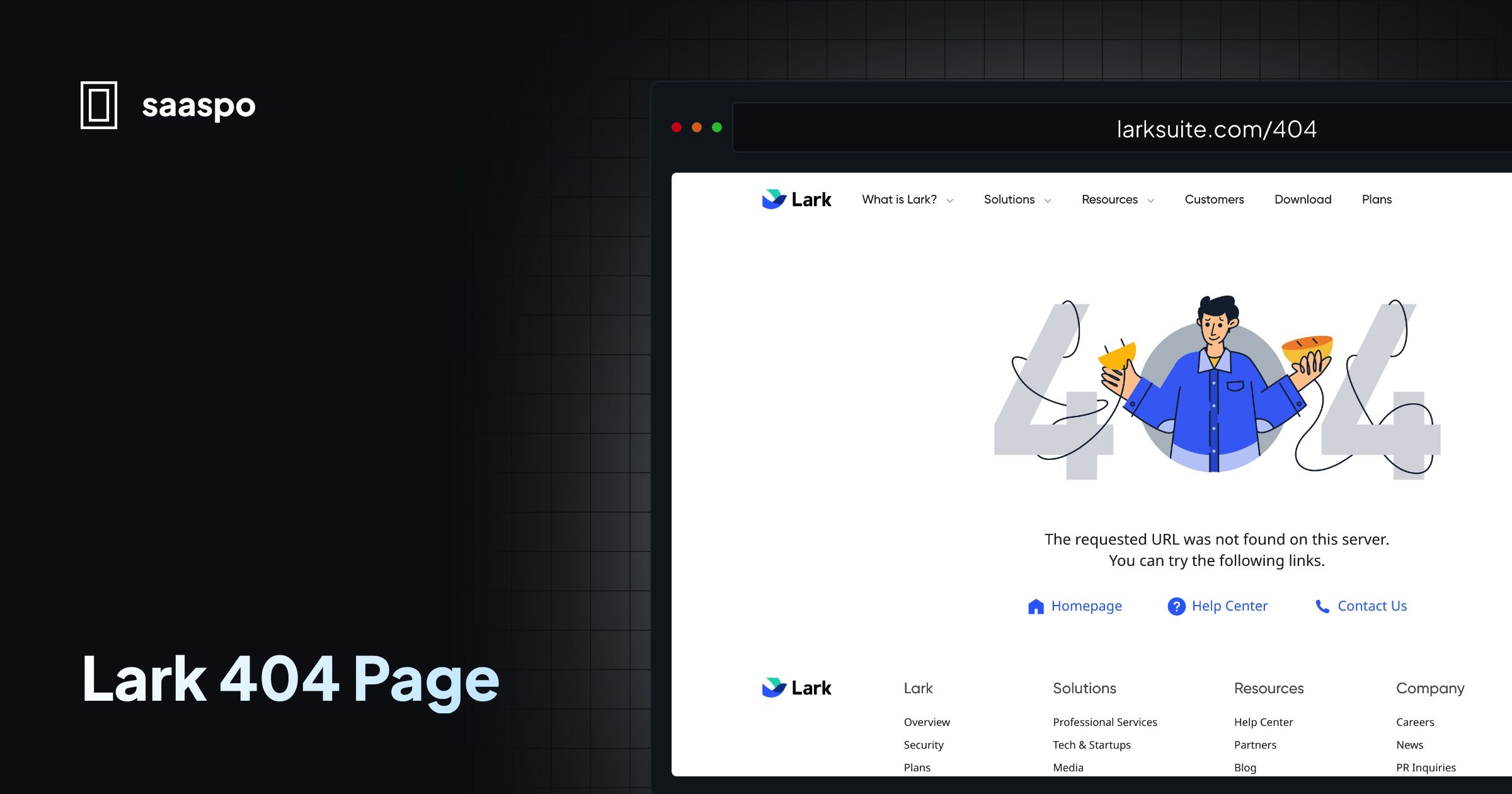 Saaspo | Lark 404 Page