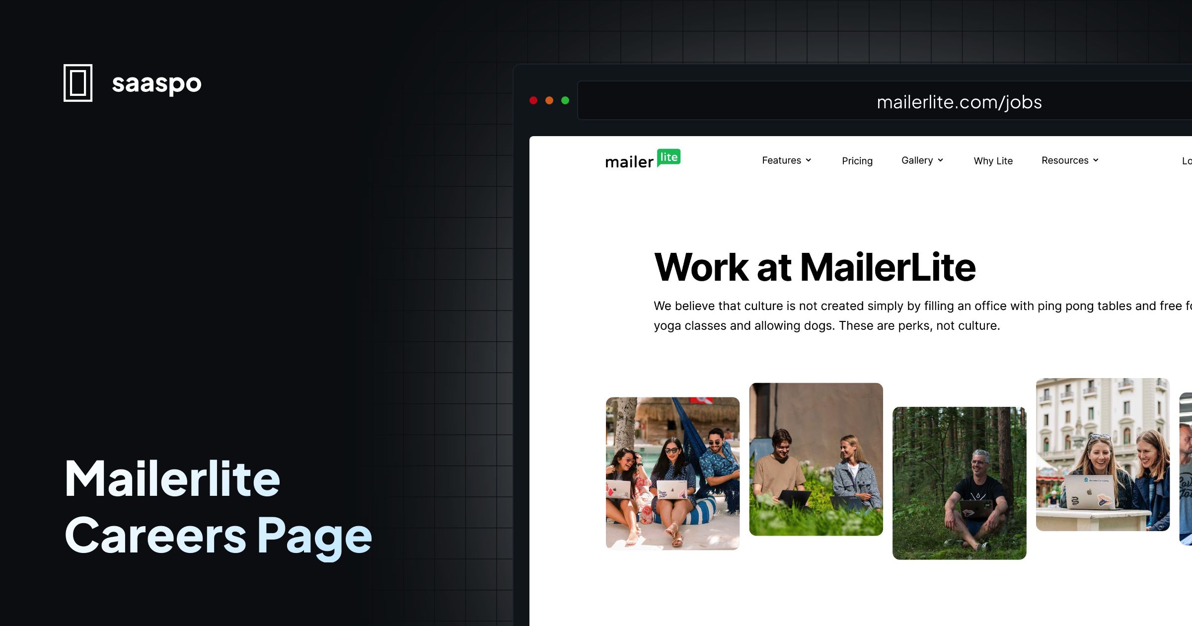 Saaspo | Mailerlite Careers Page