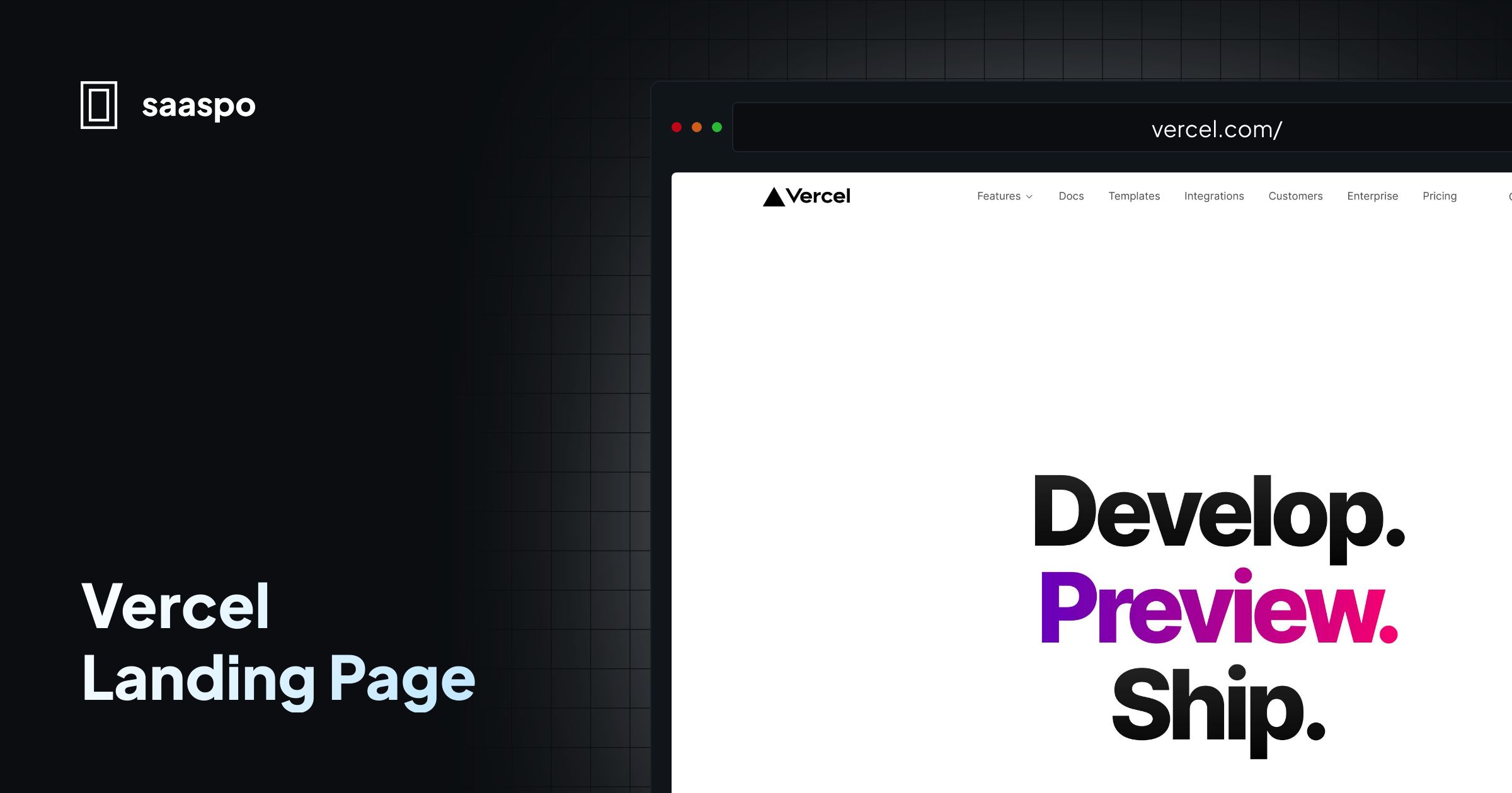 Saaspo | Vercel Landing Page