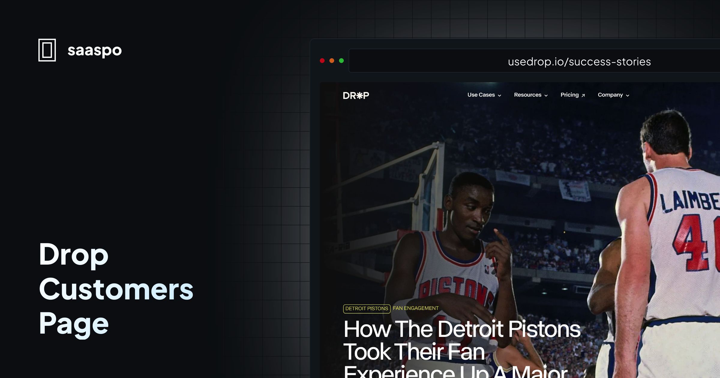 Saaspo | Drop Customers Page