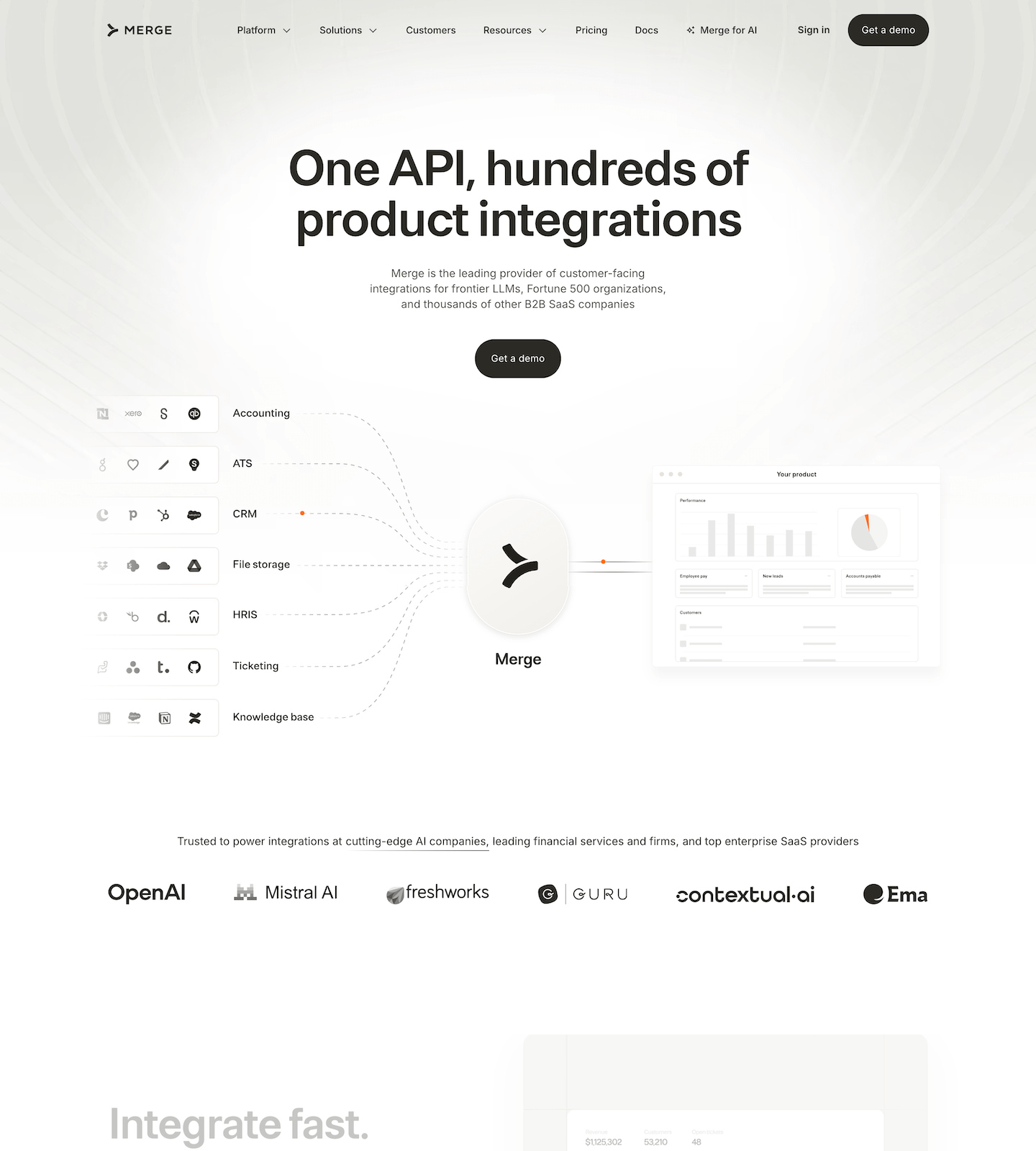Saaspo | Merge Landing Page