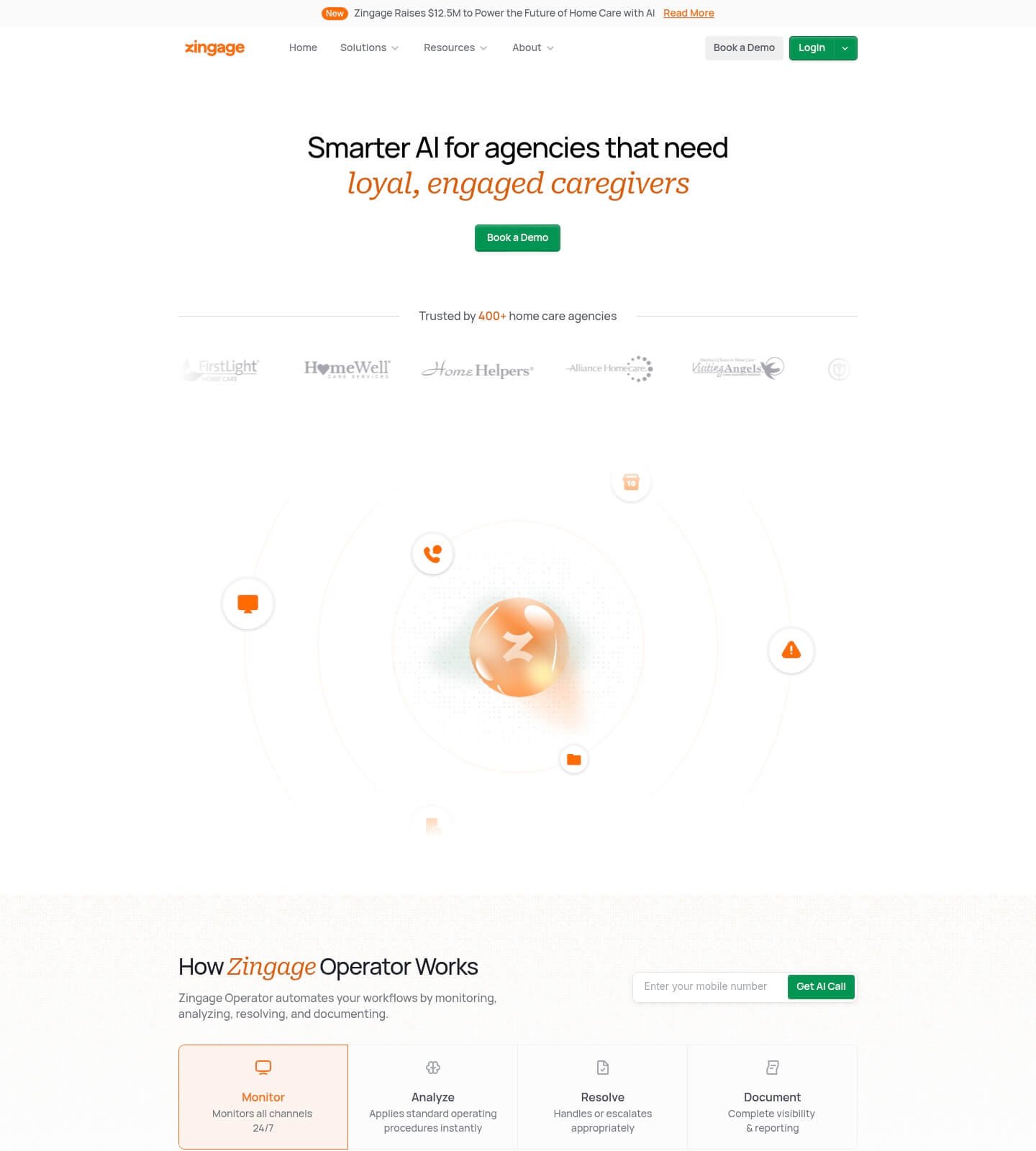 Saaspo | Zingage Landing Page
