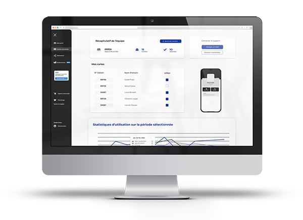 Carte de visite sans contact et connectée en NFC - WEMET