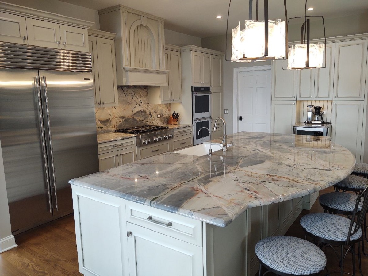 Transform Your Kitchen with Blue Ijen Quartzite Countertops