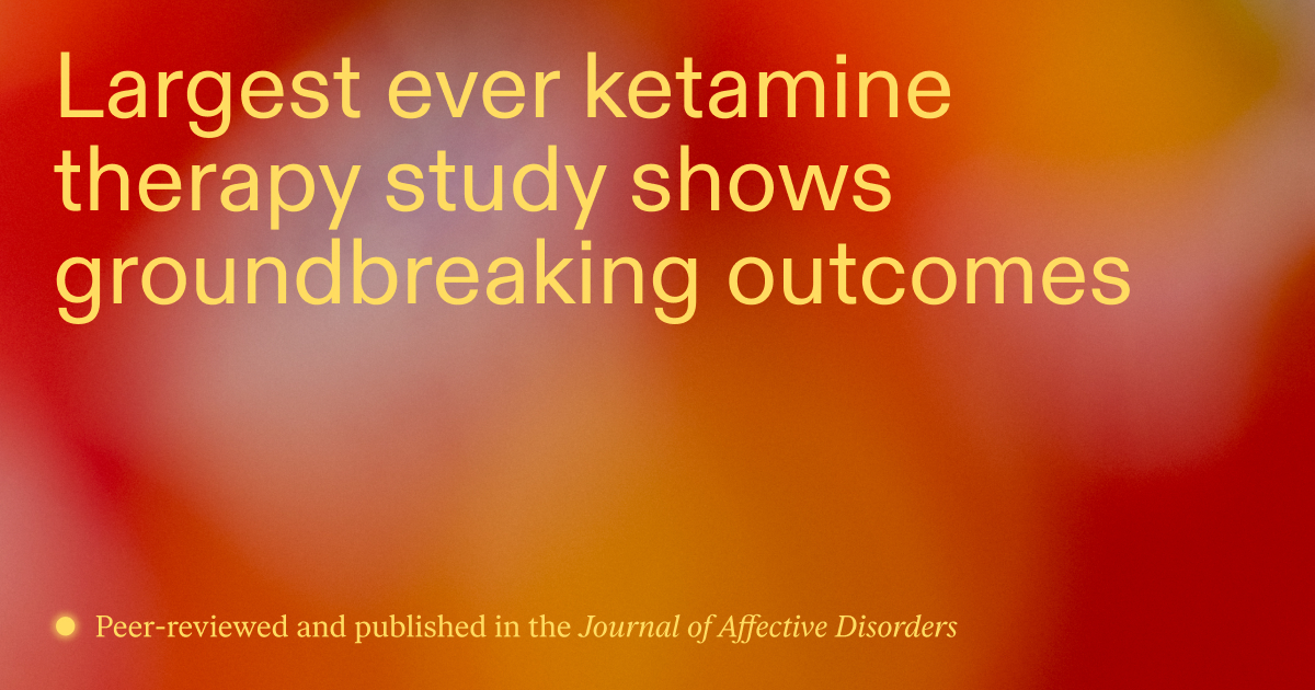 Largest ketamine therapy study shows groundbreaking outcomes | Mindbloom