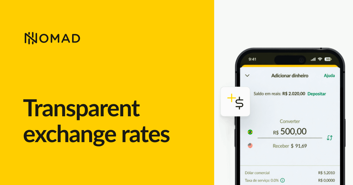 Nomad International Exchange: buy dollar in the app