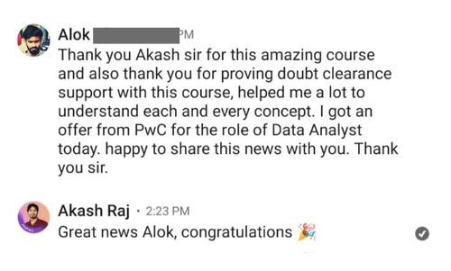 Data Science & Analytics Placement Assistance Program