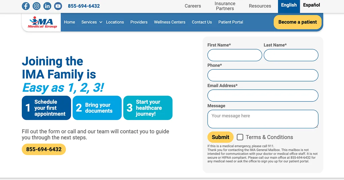 Become an IMA Patient | Medicare Primary Care Services