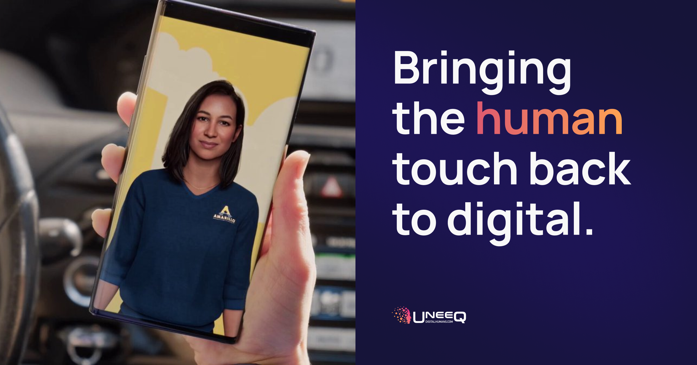 UneeQ Case Study | City of Amarillo uses AI human Emma to help its residents