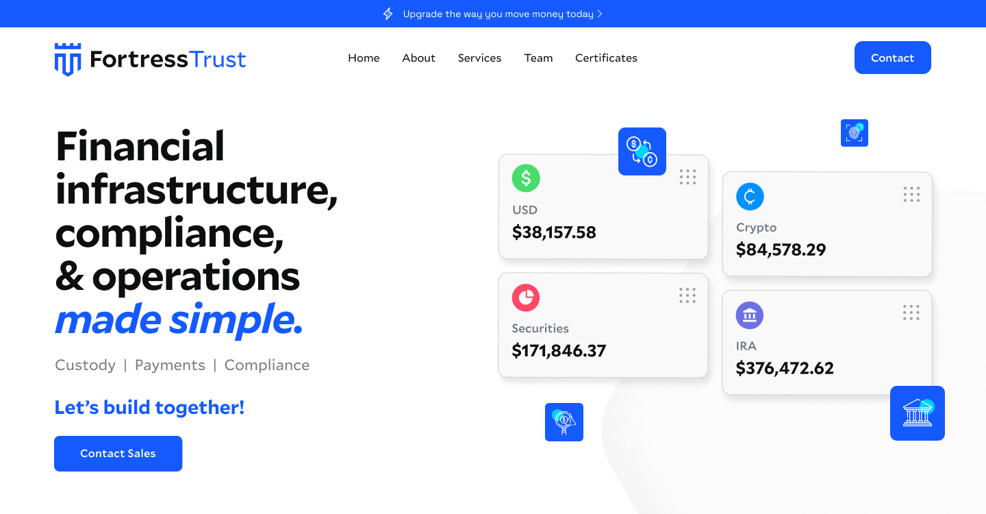 Fortress Trust - Financial infrastructure, compliance, & operations ...