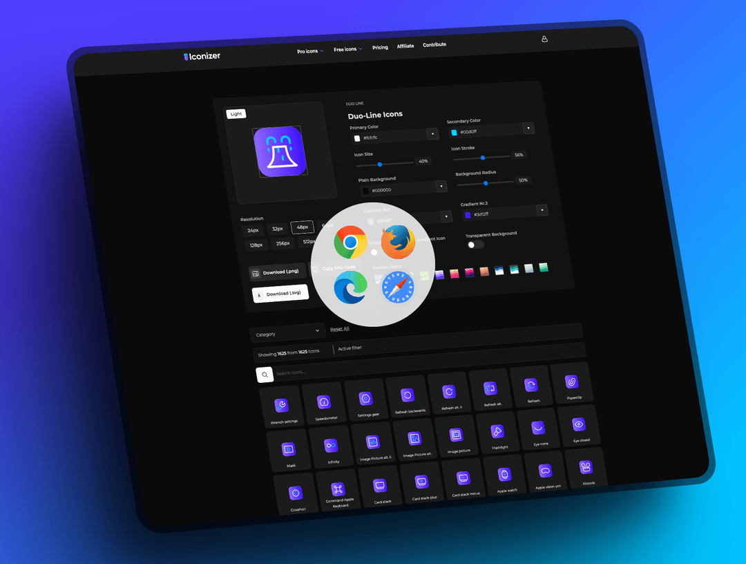 Solid Icons for UI Designers | Iconizer