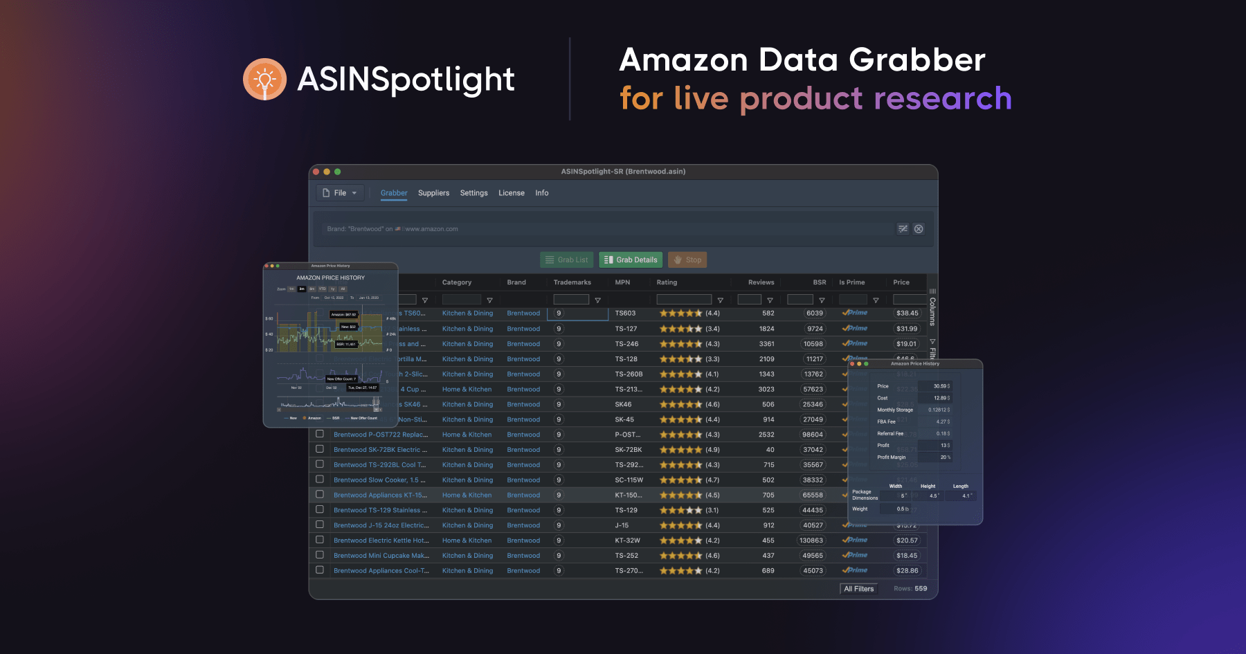 Amazon Data Grabber | ASINSpotlight