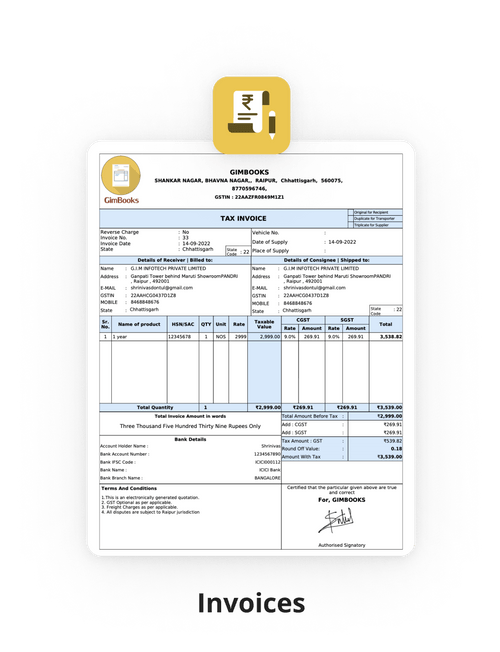 GST Billing Software | Invoice Generator & Manager | GimBooks