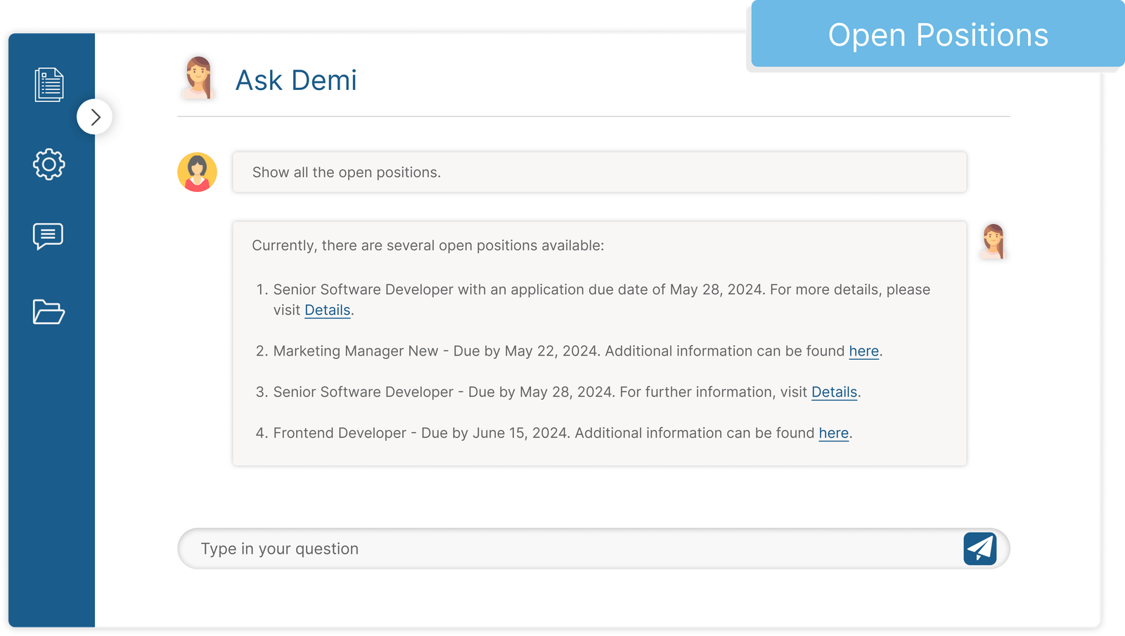 Ask HR | Conversational Interface for HRIS | Chatbot