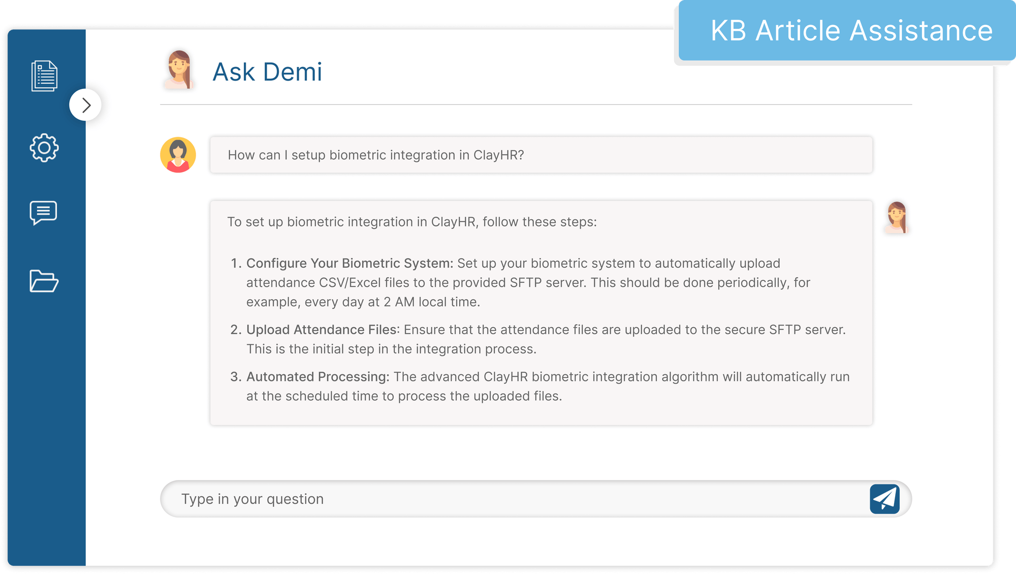 Ask HR | Conversational Interface for HRIS | Chatbot
