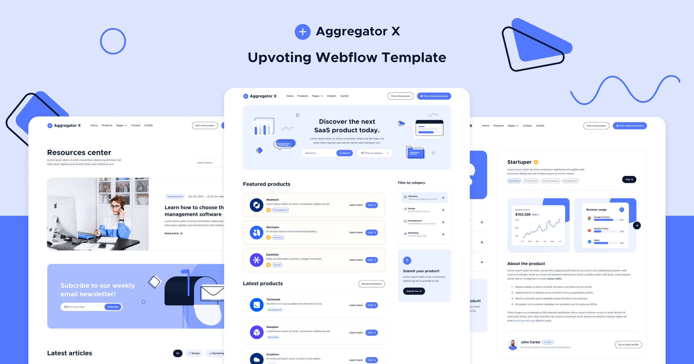 Checkout - Aggregator X - Webflow Ecommerce website template