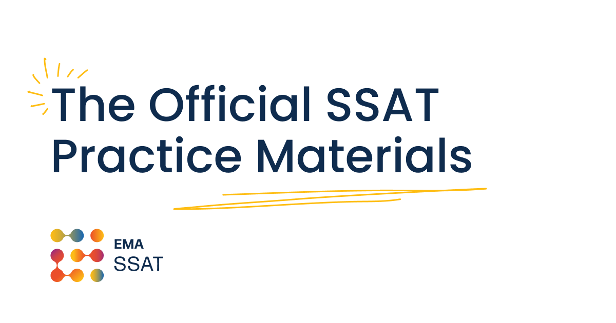 SSAT 练习测试 | 官方在线准备和指南