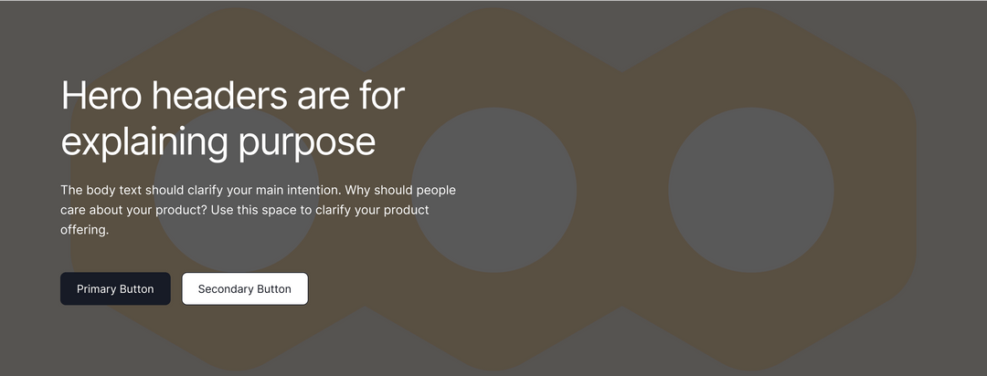 Hero Header Inspiration