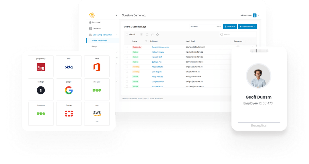 Tap & Go Login with ID Badge or Smartphone