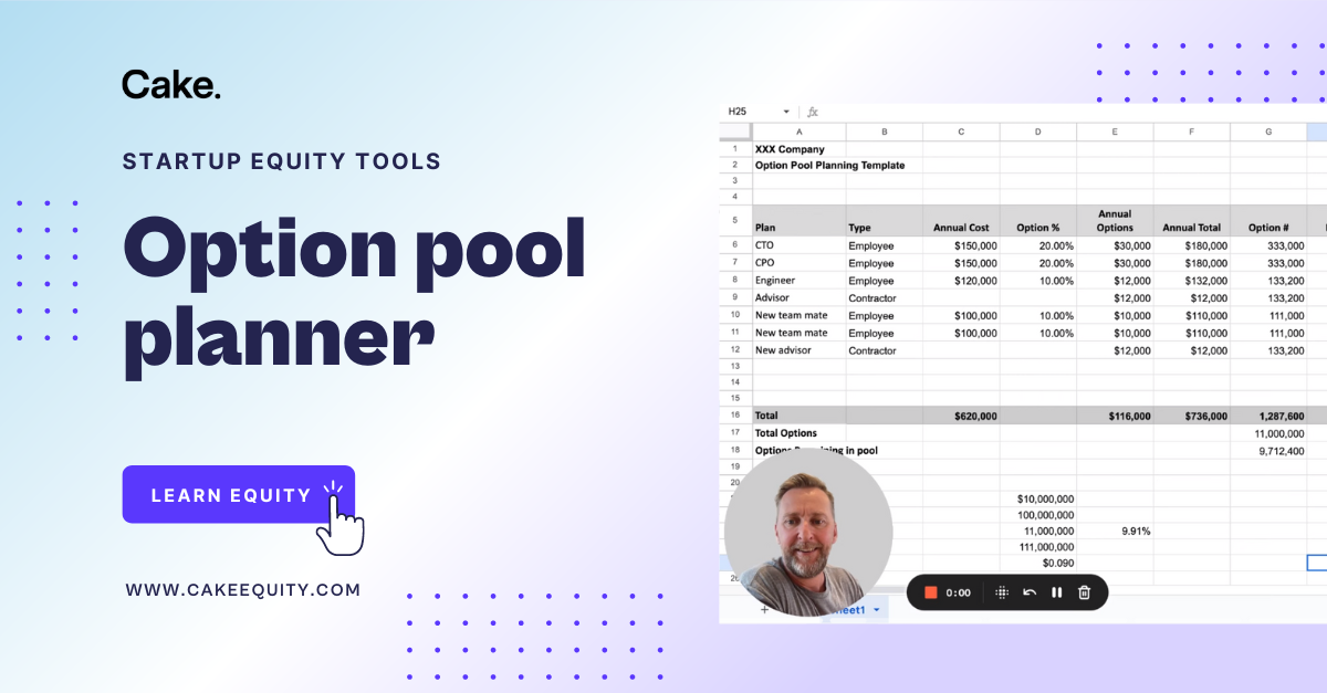 Option Pool Planner - FREE Spreadsheet Template