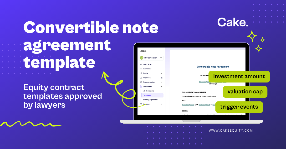 Lawyer-approved Convertible Note Agreement Template