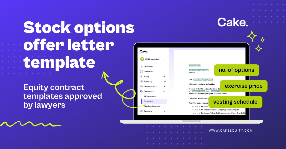 Lawyer Approved Stock Option Offer Letter Template