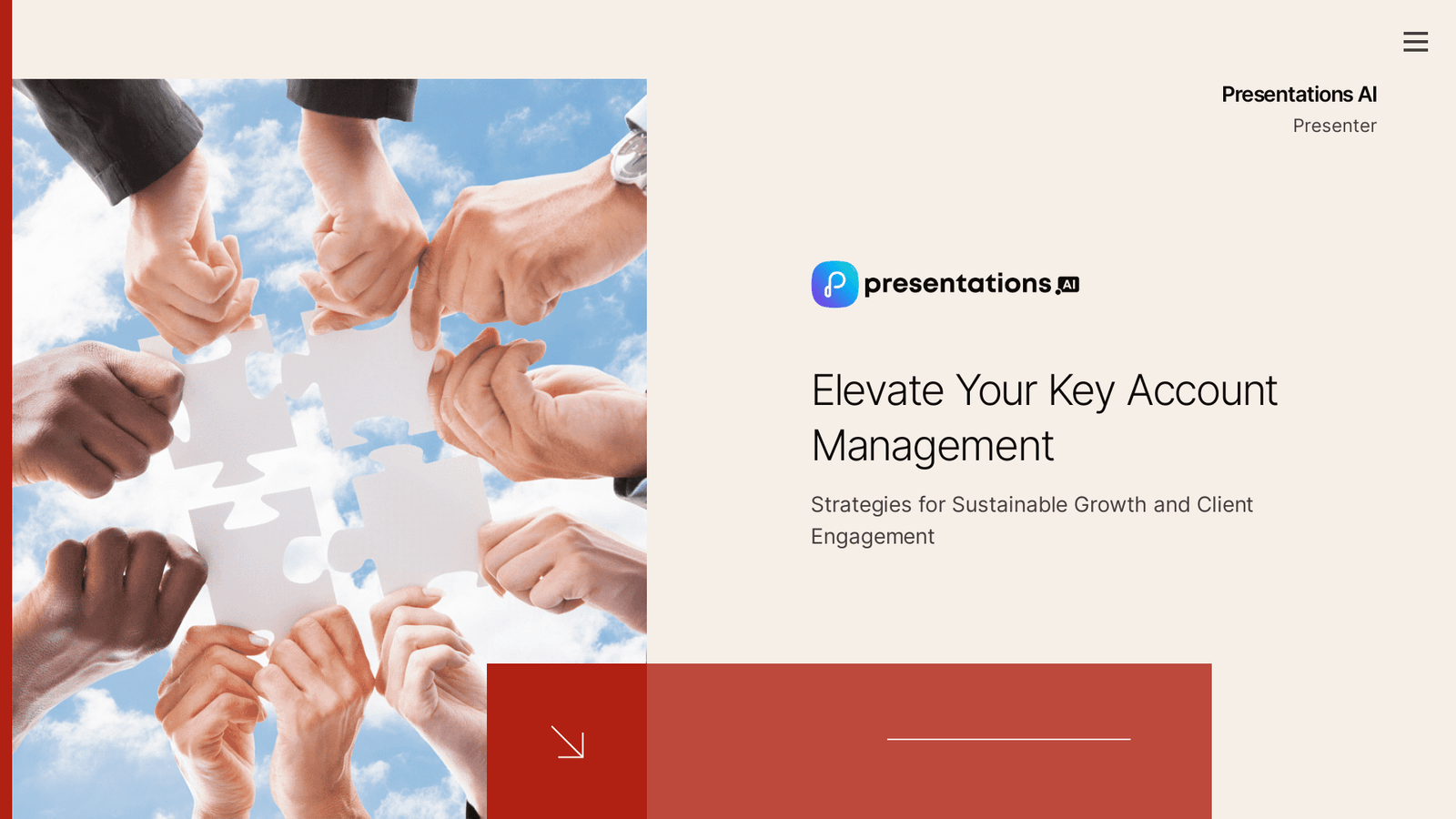 Board Meeting Presentation Template | Presentations.AI