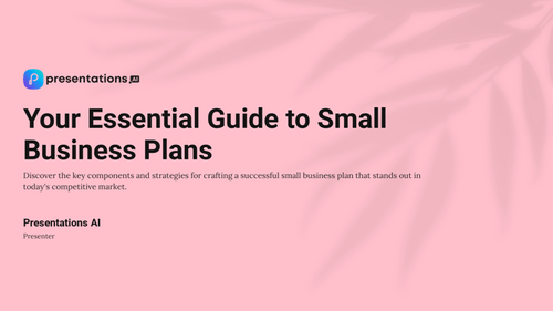 Board Meeting Presentation Template | Presentations.AI