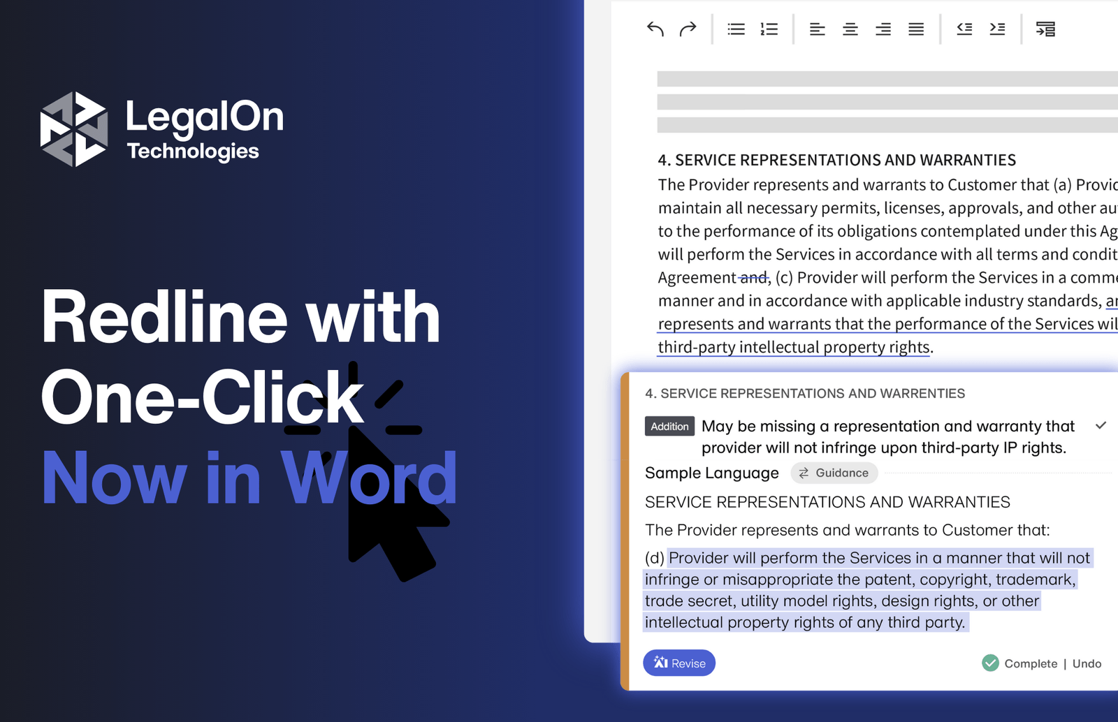 One-Click Redlining with AI Revise Now in Microsoft Word