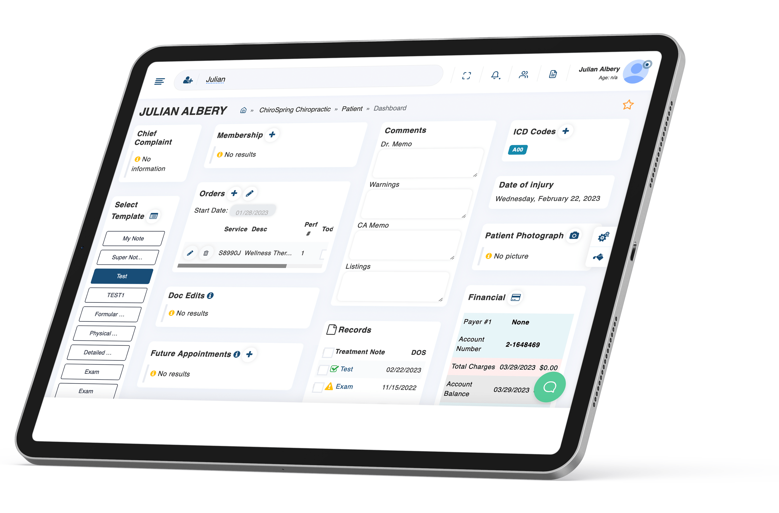 Cloud Based Software Products from ChiroSpring