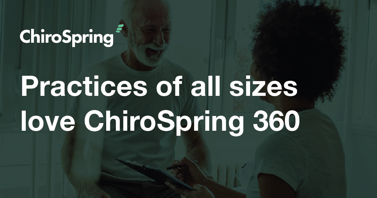 Chiropractic Software Pricing Tiers with ChiroSpring