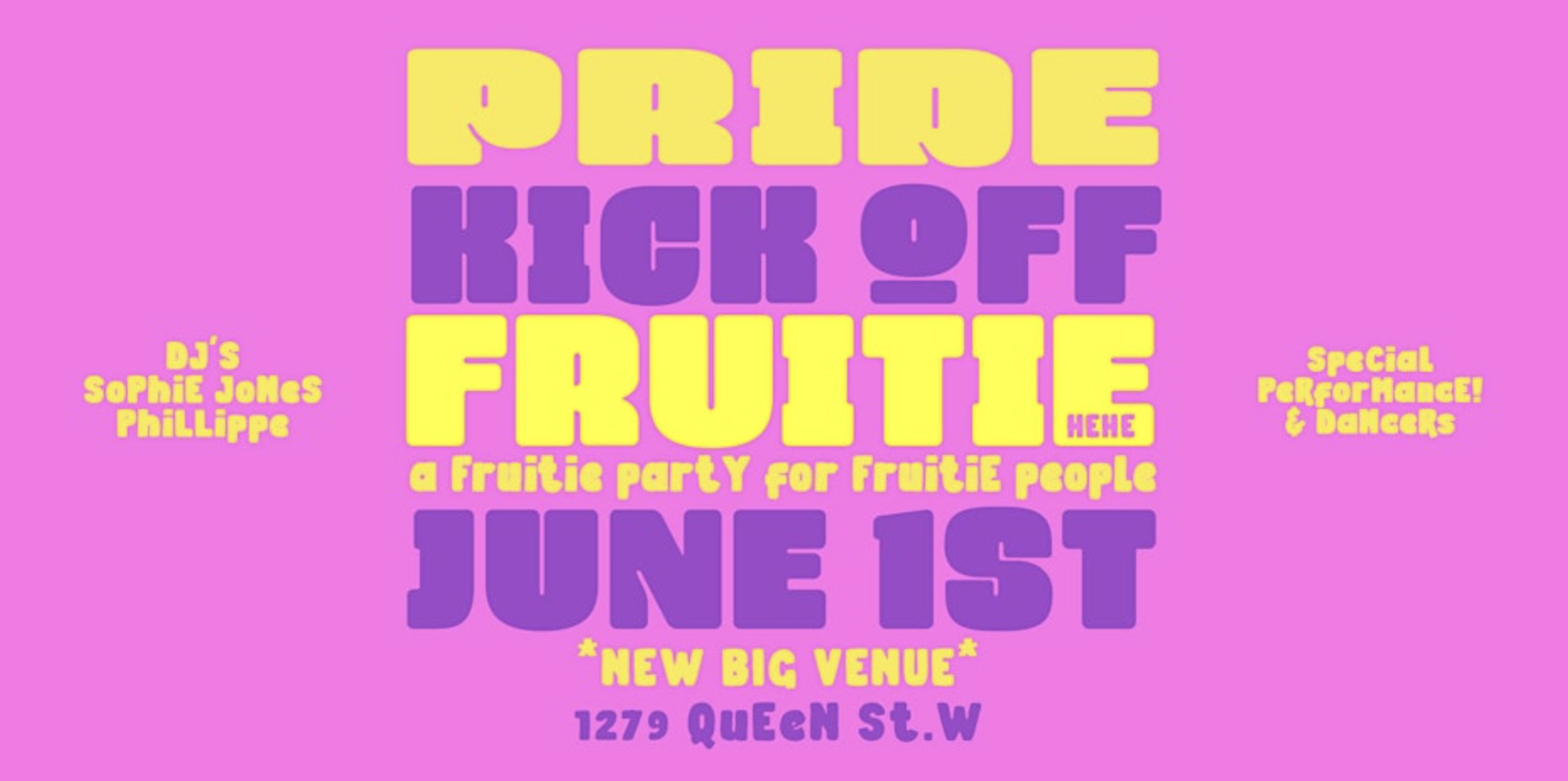FRUITIE - A PRIDE KICK-OFF PARTY FOR FRUITIE PEOPLE | Queer Events in ...