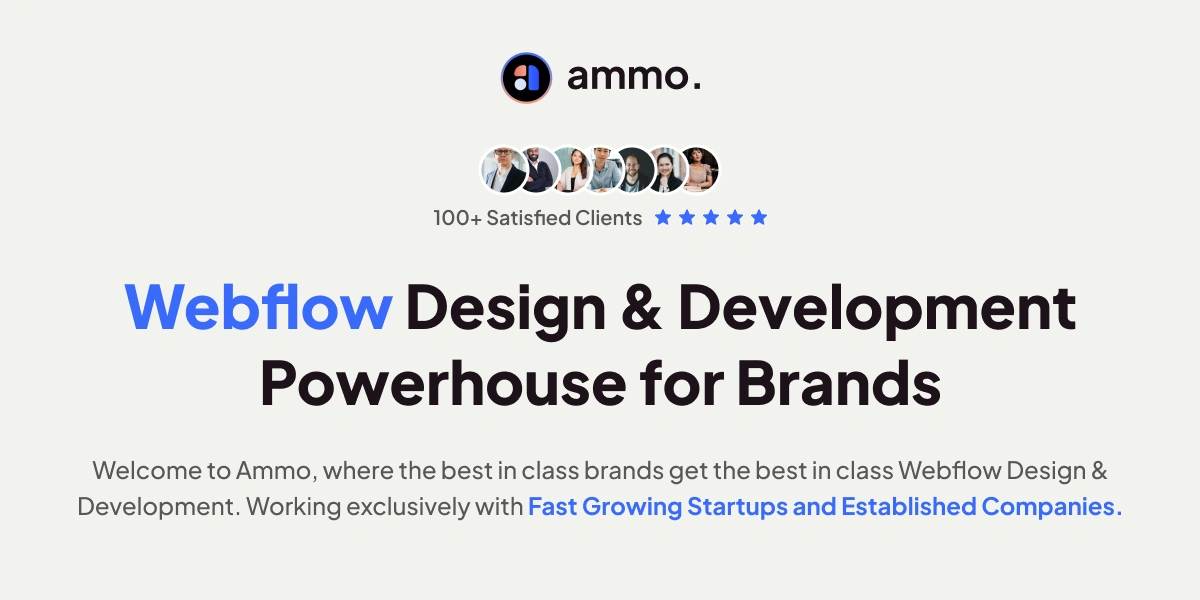 Ammo Studio | Expert Webflow Agency