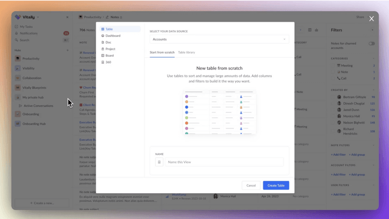 Creating Workspaces with Hubs | Vitally Academy