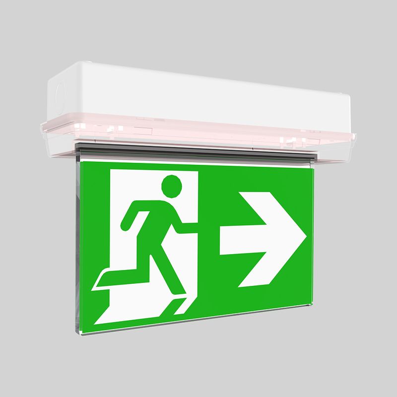 Exit sign luminaries