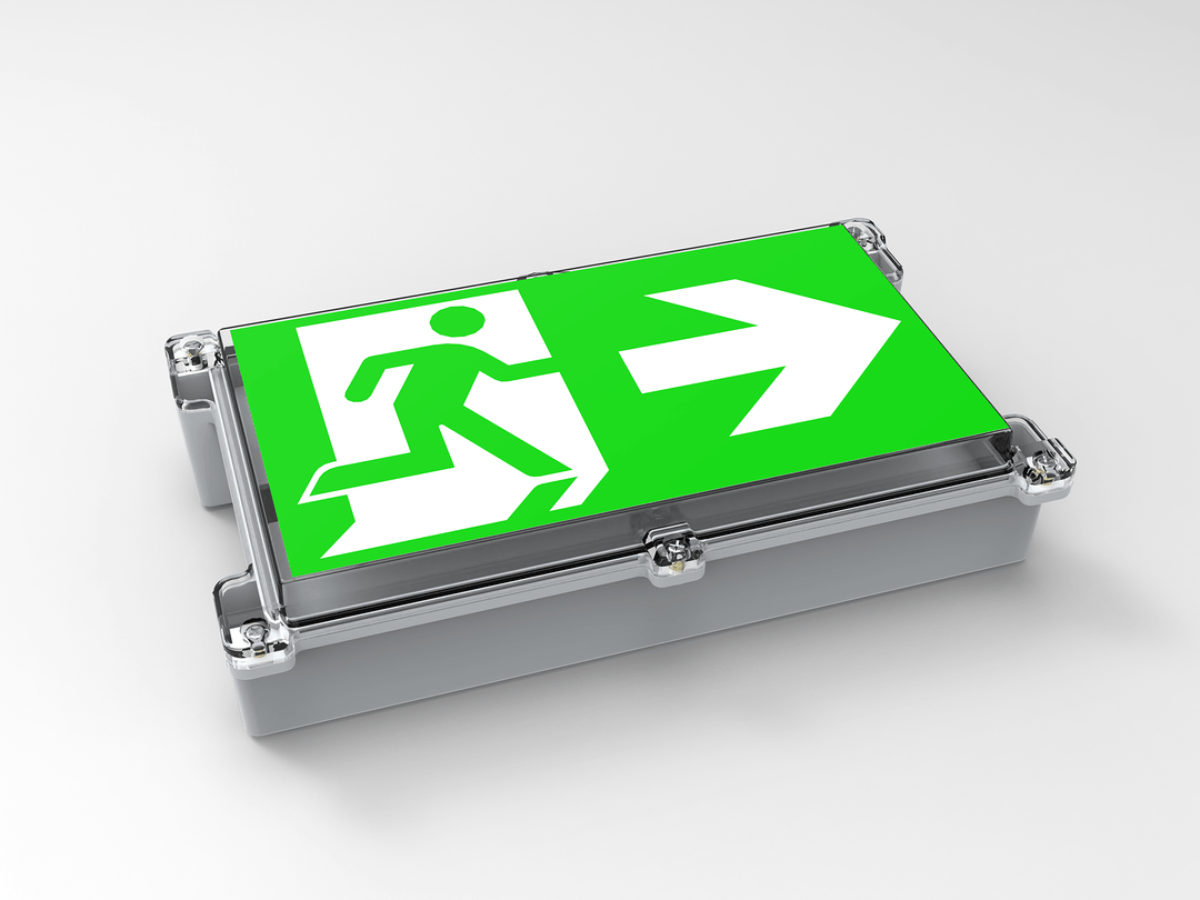 Exit sign luminaries
