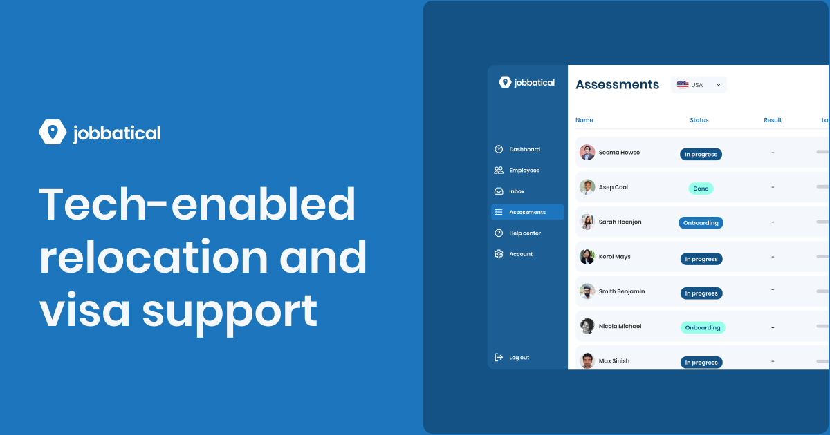 Smart Employee Immigration & Relocation Platform | Jobbatical